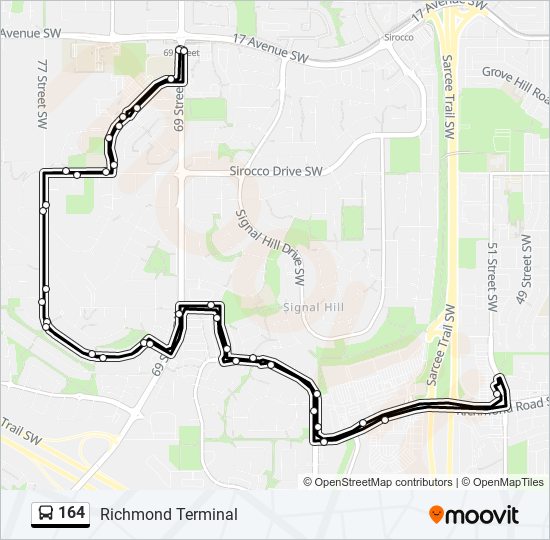 164 Route: Schedules, Stops & Maps - Richmond Terminal (Updated)