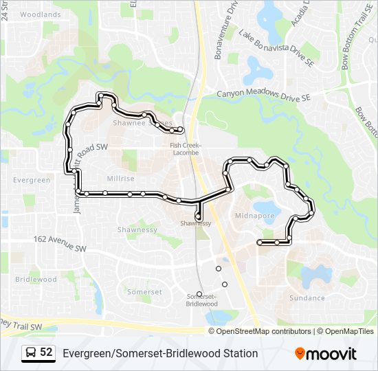 52 Route: Schedules, Stops & Maps - Evergreen (Updated)