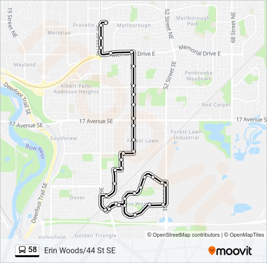 58 Route: Schedules, Stops & Maps - Marlborough (Updated)