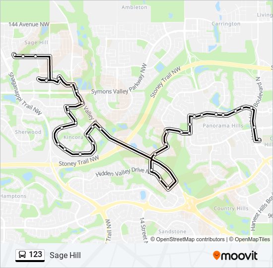 123 Route: Schedules, Stops & Maps - Sage Hill (Updated)