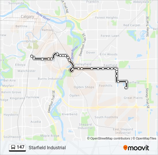 147 Route: Schedules, Stops & Maps - Starfield Insustrial (Updated)