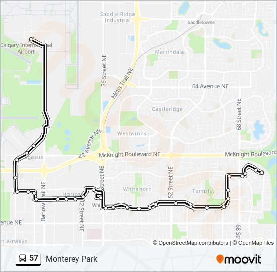 57 Route: Schedules, Stops & Maps - Monterey Park (Updated)