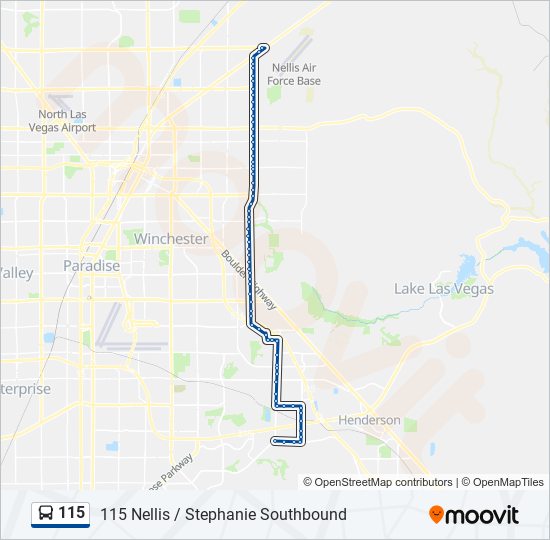 115 Route: Schedules, Stops & Maps - 115 Nellis / Stephanie Southbound ...