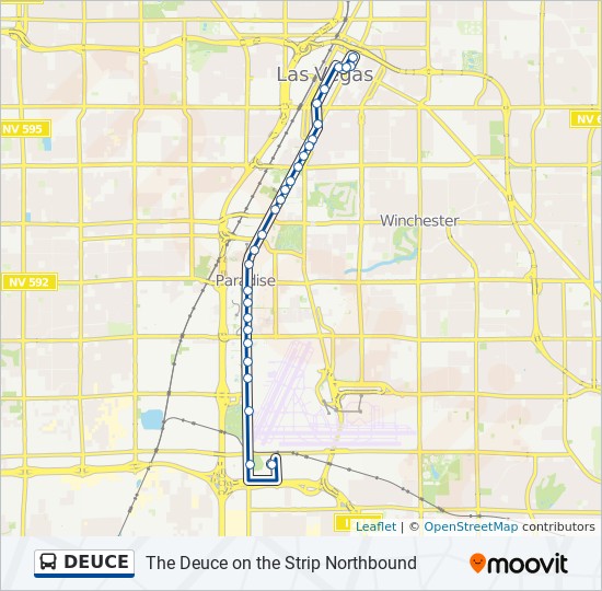 DEUCE Route: Schedules, Stops & Maps - The Deuce on the Strip Northbound