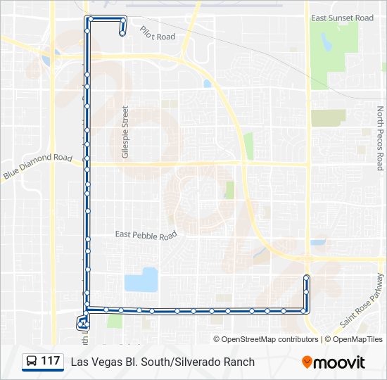 117 Route: Schedules, Stops & Maps - 117 Silverado Ranch Westbound / S ...