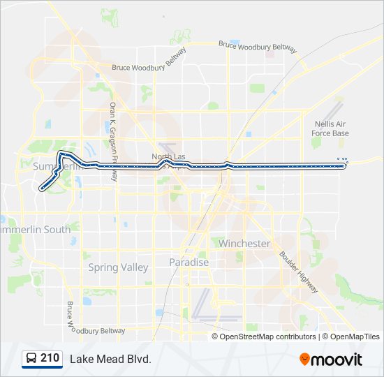 210 Route: Schedules, Stops & Maps - 210 Lake Mead Blvd Westbound (Updated)