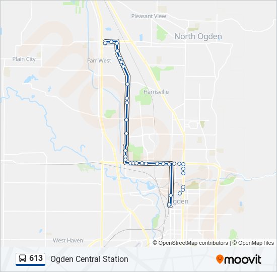 613 Route: Schedules, Stops & Maps - Ogden Central Station (Updated)