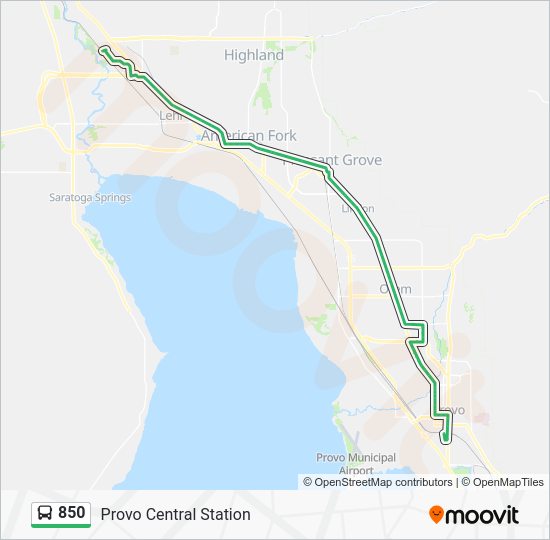 850 Route: Schedules, Stops & Maps - Provo Central Station (Updated)