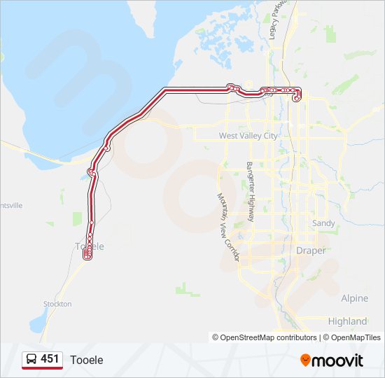 451 Route: Schedules, Stops & Maps - Tooele (Updated)