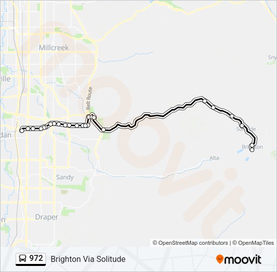 972 Route: Schedules, Stops & Maps - Brighton Via Solitude (Updated)
