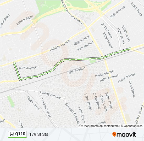 Q110 Route: Schedules, Stops & Maps - 179 St Sta (Updated)