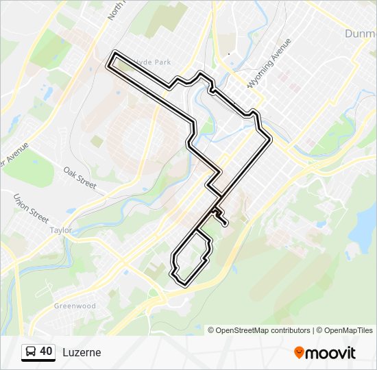 Ruta 40: horarios, paradas y mapas - Luzerne (Actualizado)