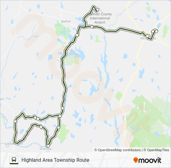 HIGHLAND Route: Schedules, Stops & Maps - Sullivan County Airport (Or ...
