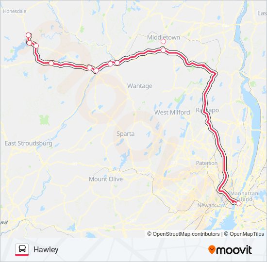 shortline hudson Route: Schedules, Stops & Maps - Hawley (Updated)
