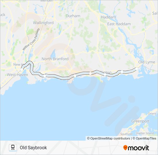 COMMUTER RAIL Route: Schedules, Stops & Maps - Old Saybrook (Updated)