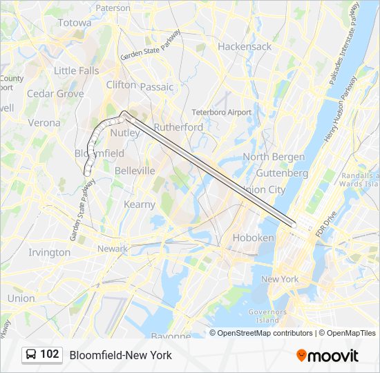 102 Route: Schedules, Stops & Maps - Bloomfield Express (Updated)