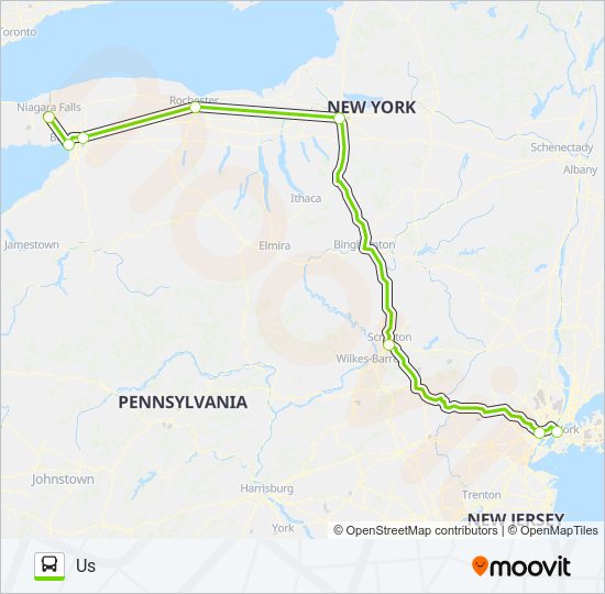 Ruta flixbus n2686: horarios, paradas y mapas - New York Midtown (31st ...