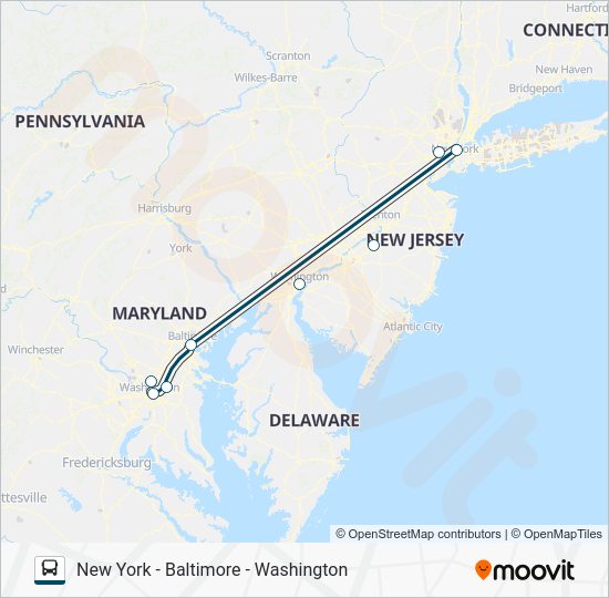 GREYHOUND US0310 Route: Schedules, Stops & Maps - New York Port ...
