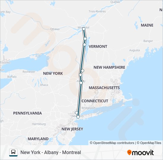 GREYHOUND US0200 Route: Schedules, Stops & Maps - New York Port ...