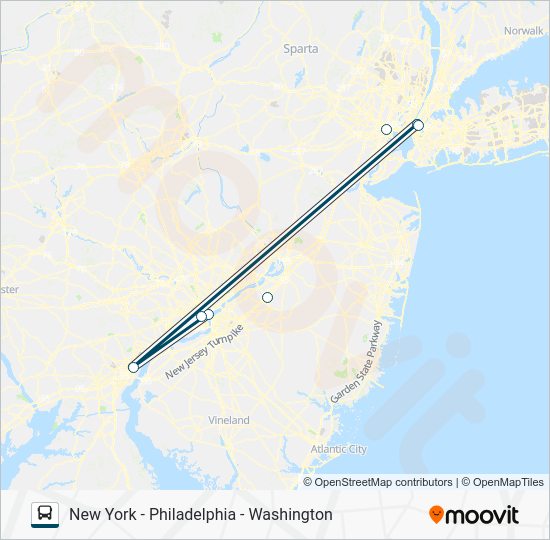 Ruta GREYHOUND US0305: horarios, paradas y mapas - New York Port ...