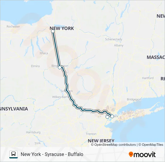 GREYHOUND US0205 Route: Schedules, Stops & Maps - Syracuse Bus Station ...