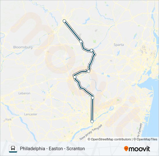 Ruta greyhound us0340s: horarios, paradas y mapas - Scranton Bus ...