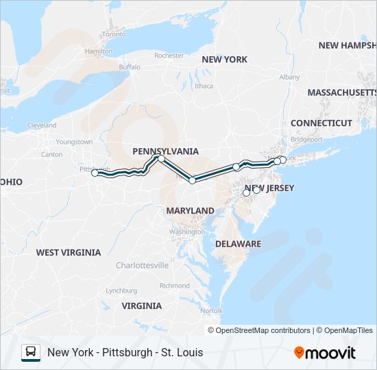 GREYHOUND US0421 Route: Schedules, Stops & Maps - Pittsburgh Intermodal ...