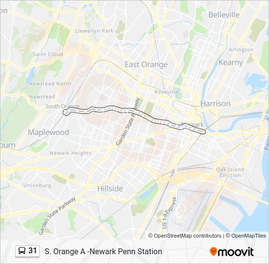 31 Route: Schedules, Stops & Maps - Nwk Penn Station (Updated)
