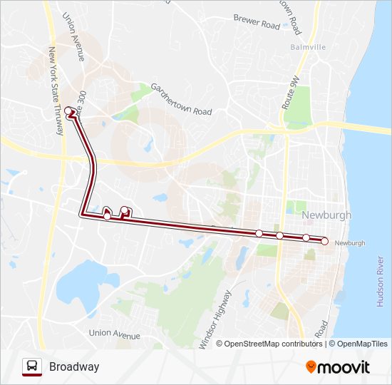 broadway Route: Schedules, Stops & Maps - Stop & Shop Newburgh (Updated)