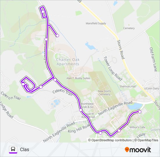 purple Route: Schedules, Stops & Maps - Clas (Updated)