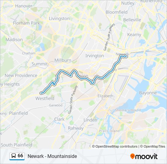 66 Route: Schedules, Stops & Maps - 66s Newark Penn Station Via ...