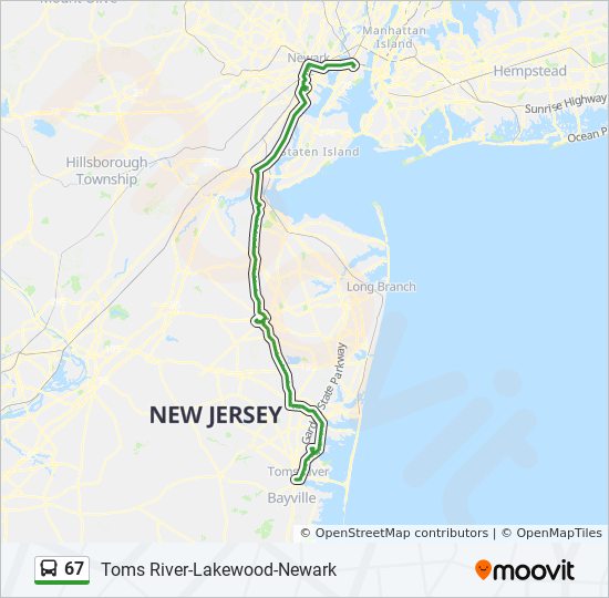 67 Route: Schedules, Stops & Maps - Jersey City Via Newark Via Nwk ...