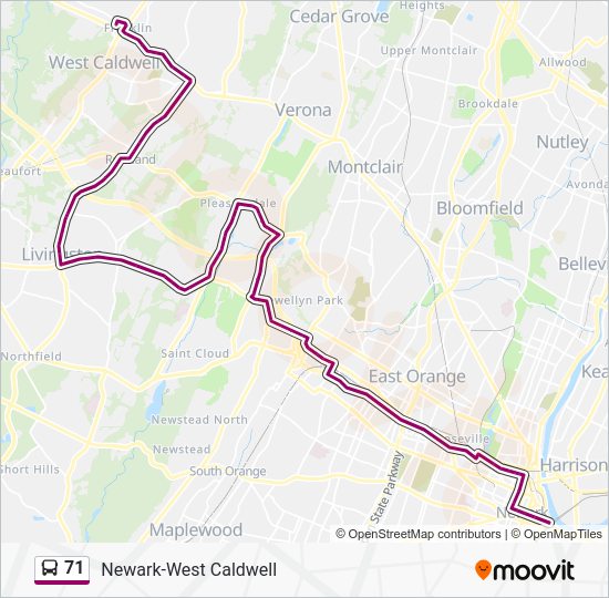 Ruta 71: horarios, paradas y mapas - Express Nwrk-Penn Sta (Actualizado)