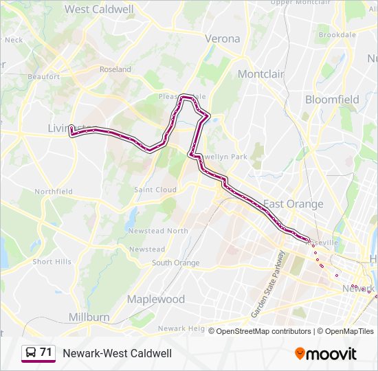 71 Route: Schedules, Stops & Maps - Livingston Ctr (Updated)