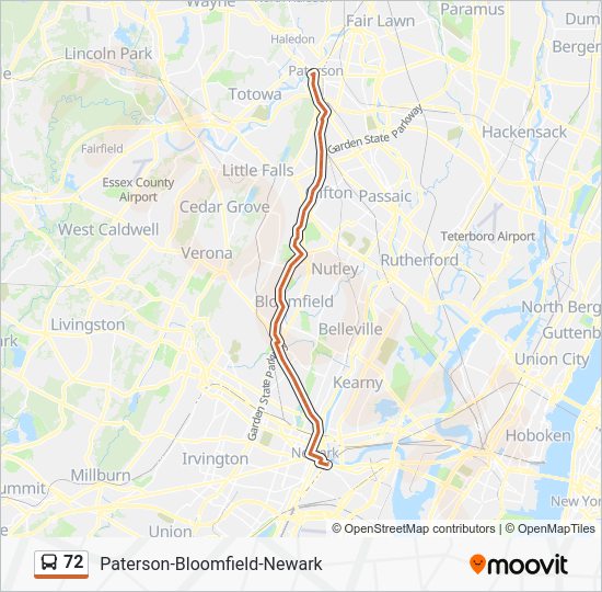 72 Route Schedules Stops Maps Newark Penn Station Via Bloomfield 72 Route Schedules Stops Maps Newark Penn Station Via Bloomfield