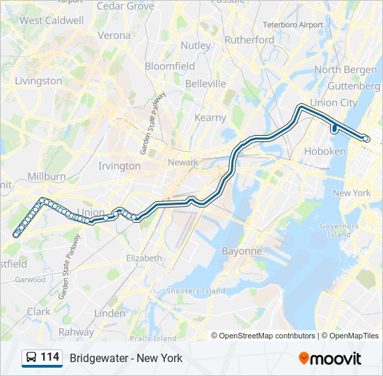 114 Route: Schedules, Stops & Maps - Mountainside Echo Plaza (Updated)