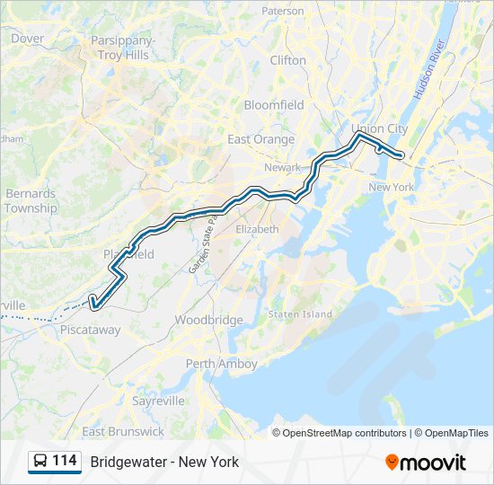 114 Route: Schedules, Stops & Maps - 114x New York Express (Updated)