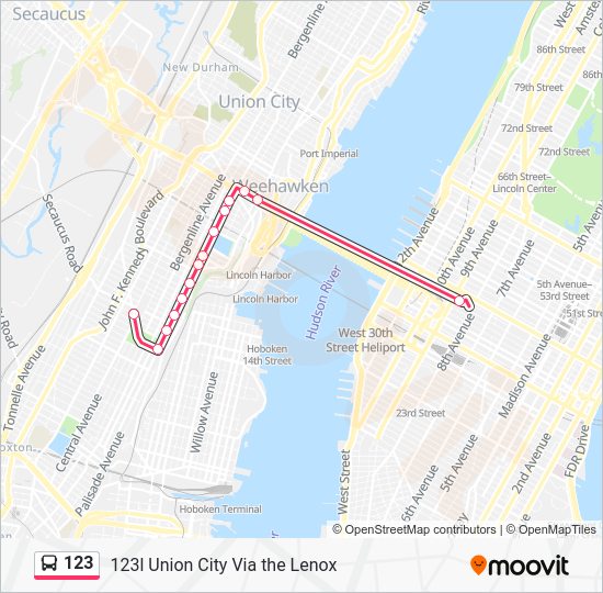 123 Route: Schedules, Stops & Maps - 123l Union City Via the Lenox ...