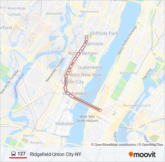 127 Route: Schedules, Stops & Maps - Fairview (Updated)