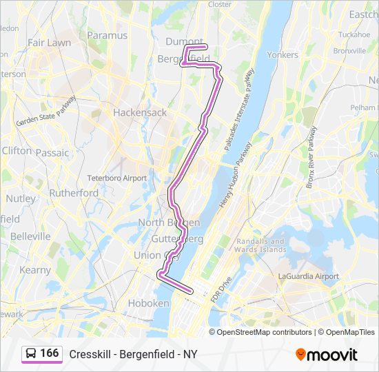 166 Route: Schedules, Stops & Maps - Cresskill (Updated)