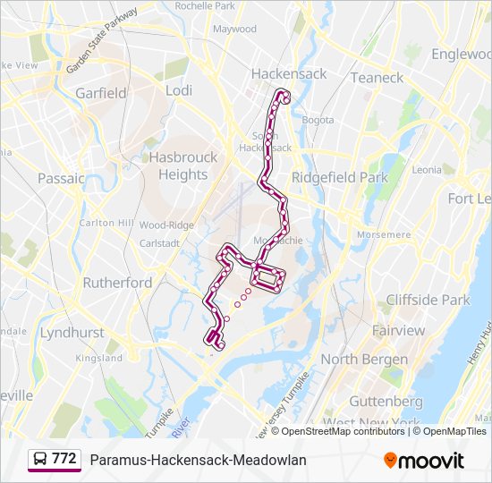 Ruta 772: horarios, paradas y mapas - American Dream (Actualizado)