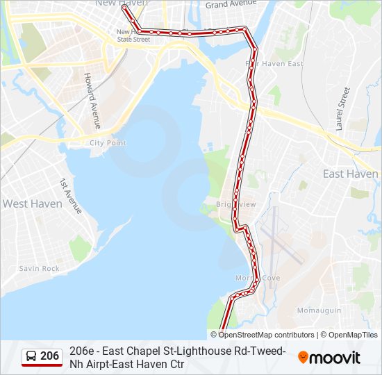 Ruta 206: horarios, paradas y mapas - 206e - East Chapel St-Lighthouse ...