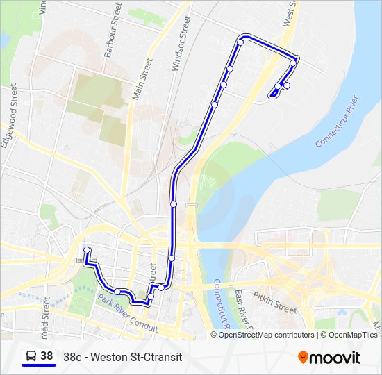 Ruta 38: horarios, paradas y mapas - 38c - Weston St-Ctransit (Actualizado)