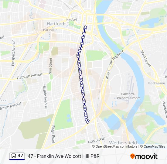Ruta 47: horarios, paradas y mapas - 47 - Franklin Ave-Wolcott Hill P&R ...