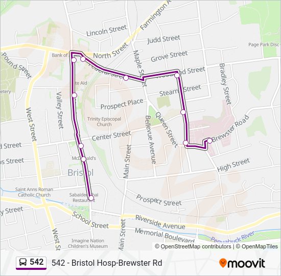 Ruta 542: horarios, paradas y mapas - 542 - Bristol Hosp-Brewster Rd ...