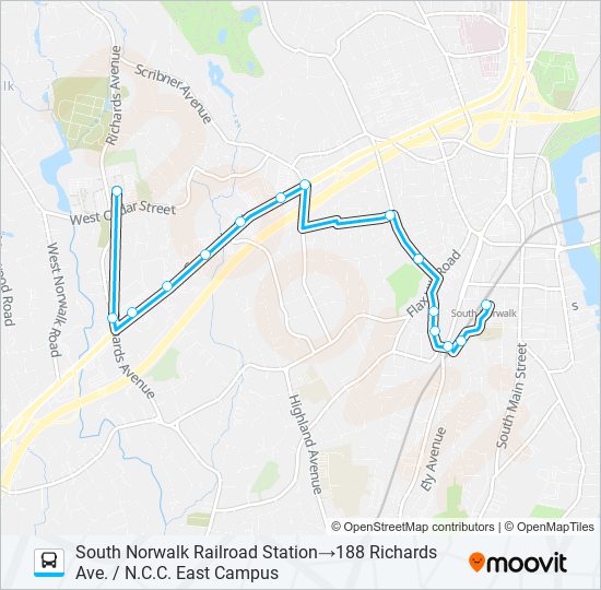 Ruta 11wheels: horarios, paradas y mapas - South Norwalk Railroad ...