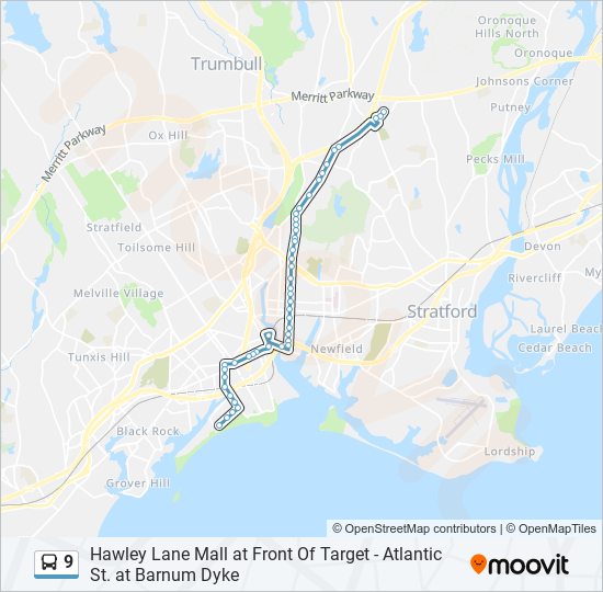 9 Route: Schedules, Stops & Maps - Seaside Park University Of Bpt Via ...