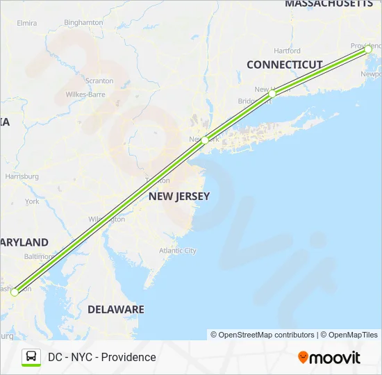 Ruta FLIXBUS 2681: horarios, paradas y mapas - Providence (Canal St ...