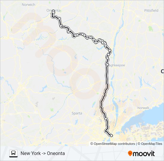 Ruta PINE HILL TRAILWAYS 706: horarios, paradas y mapas - Oneonta (Suny ...