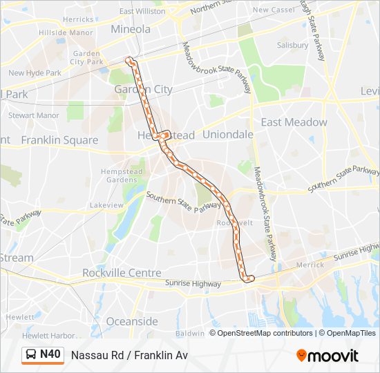 Ruta N40: horarios, paradas y mapas - Mineola (Actualizado)